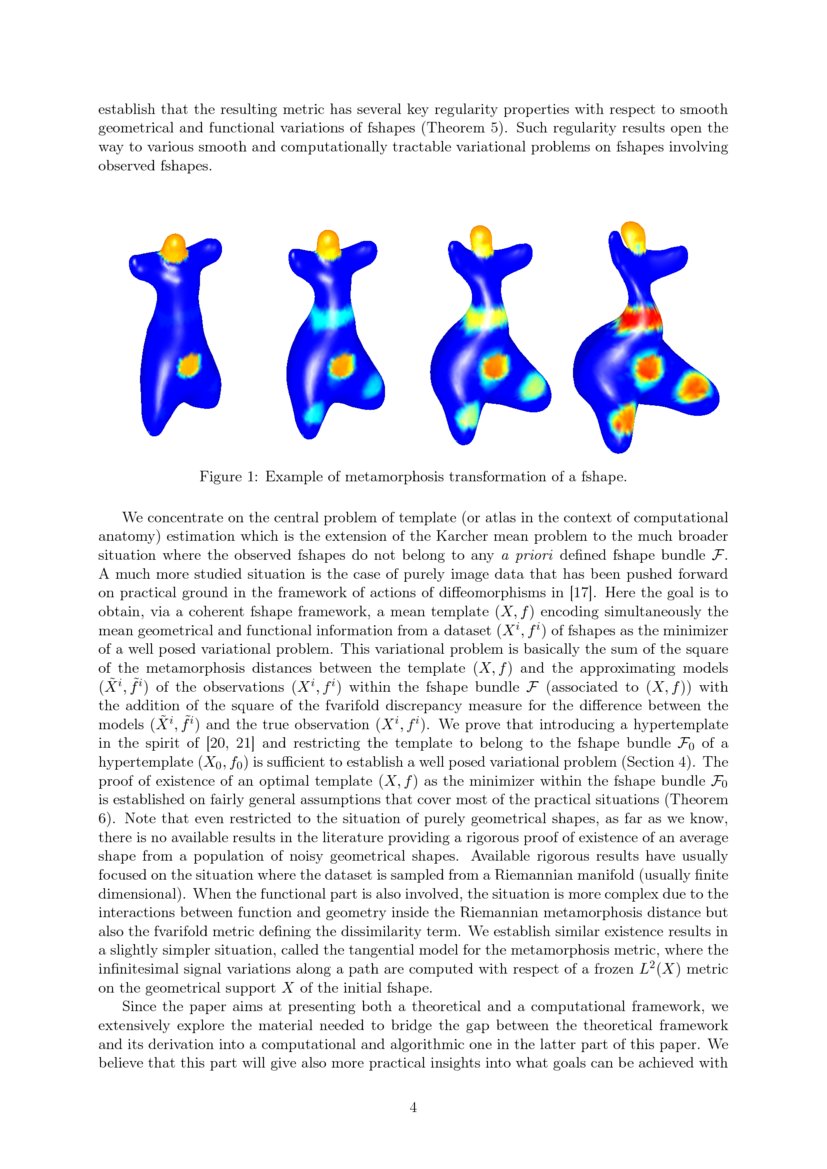 The fshape framework for the variability analysis of functional shapes ...