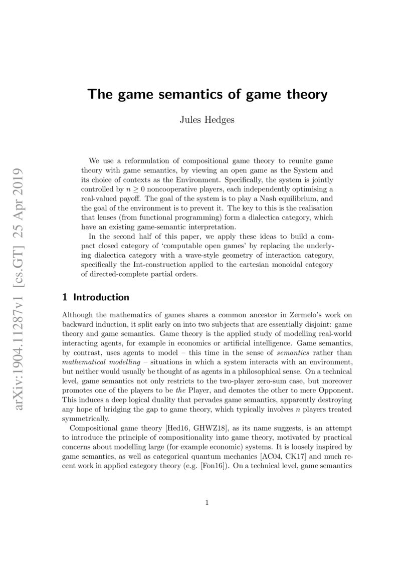 the-game-semantics-of-game-theory-deepai