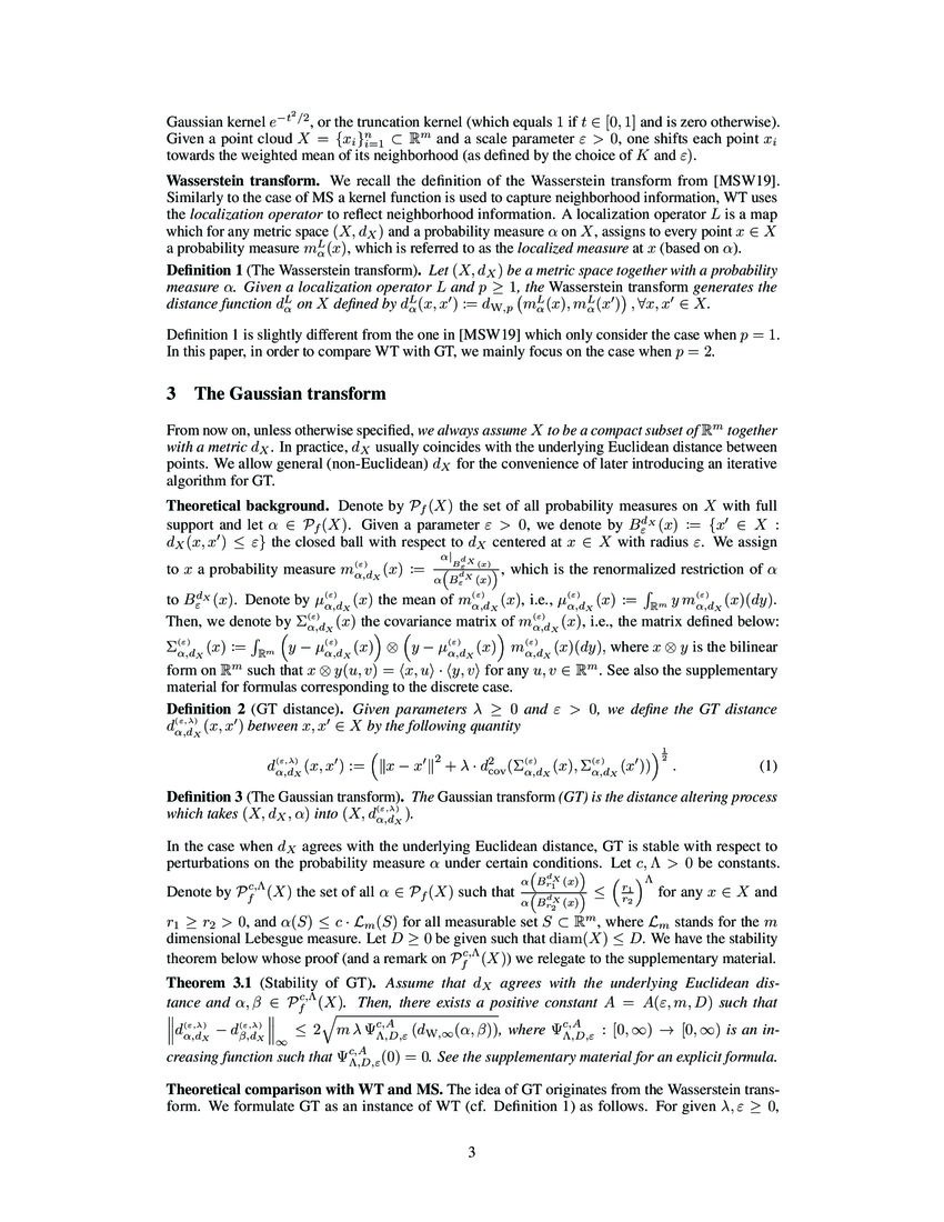 The Gaussian Transform | DeepAI