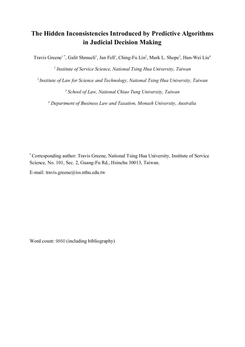 The Hidden Inconsistencies Introduced by Predictive Algorithms in ...