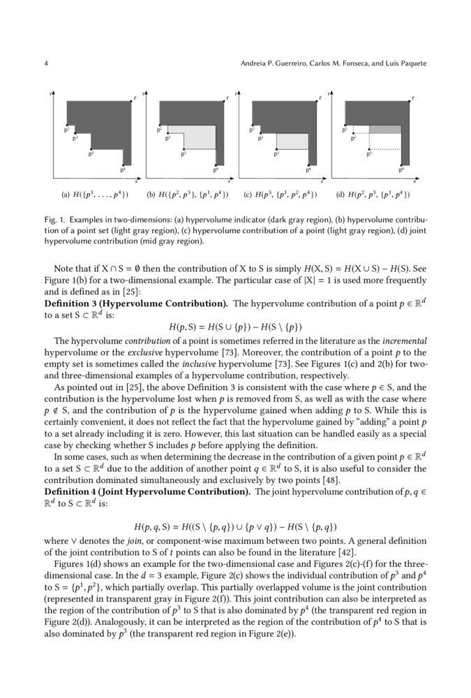 The Hypervolume Indicator Problems And Algorithms Deepai