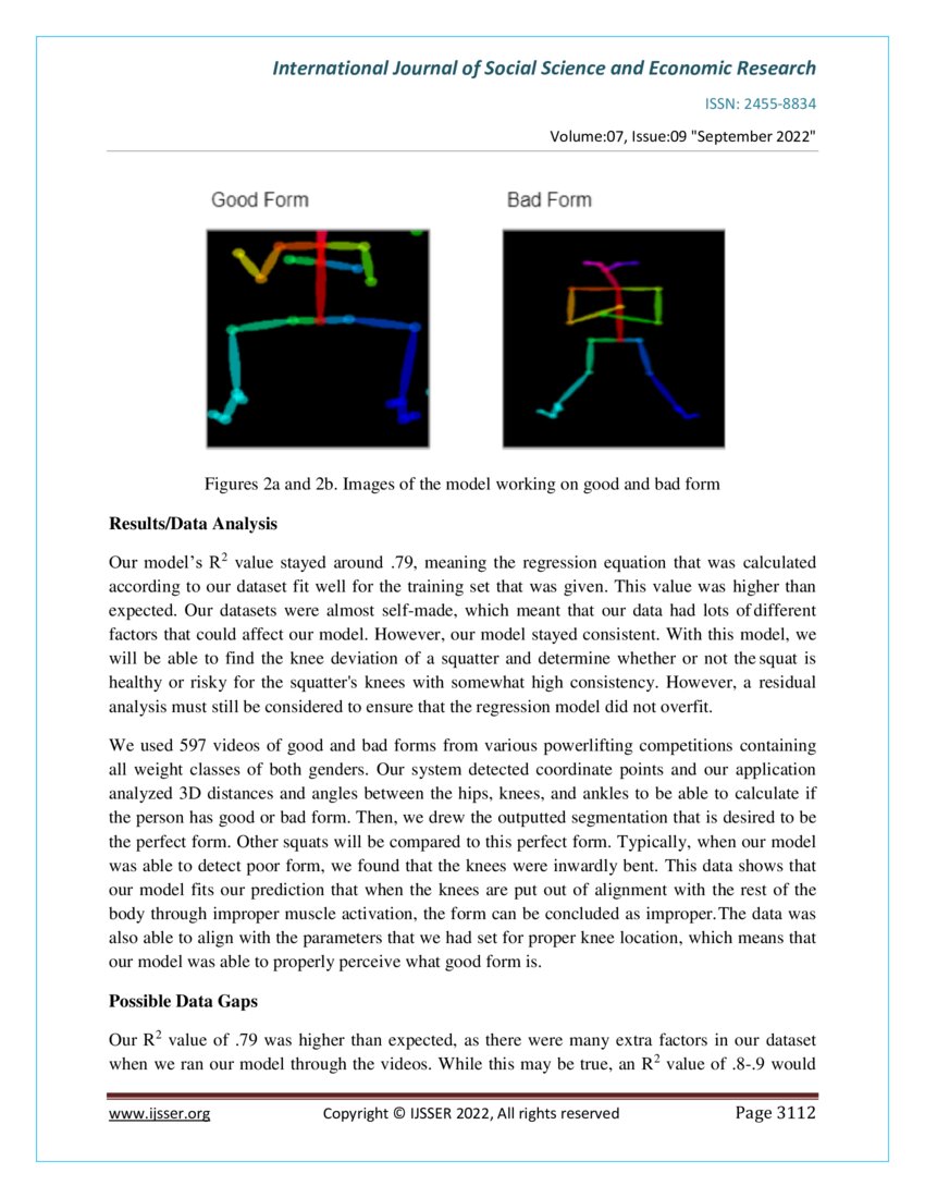 THE IDENTIFICATION OF KNEE DEVIATION DURING THE SQUAT MOVEMENT | DeepAI