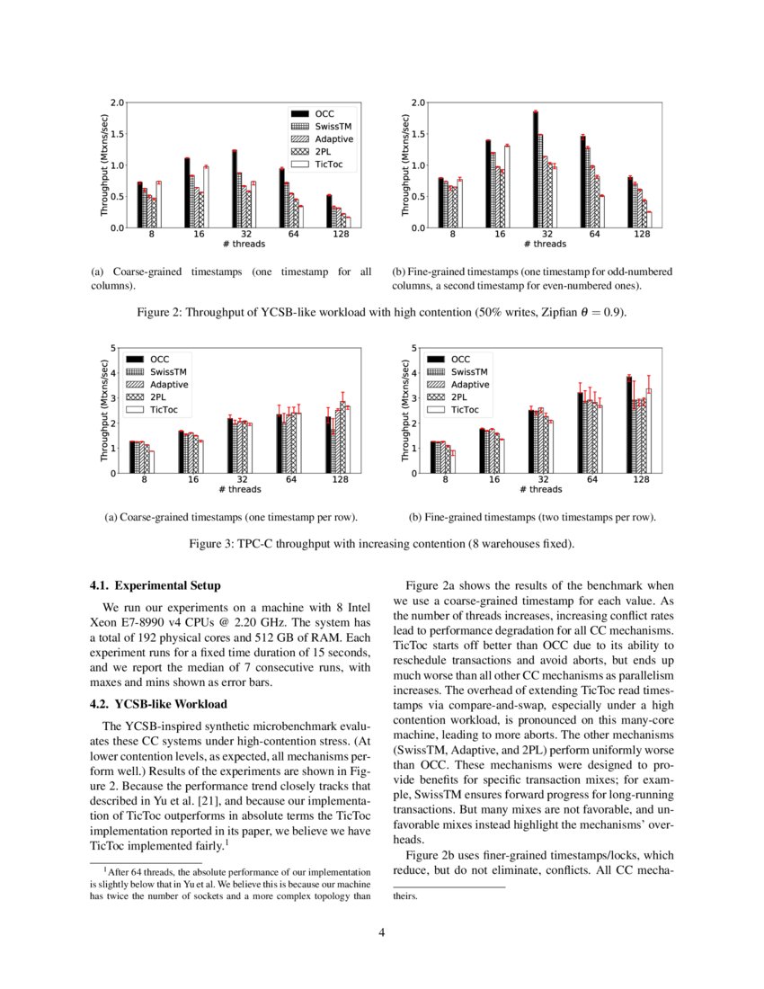 The Impact Of Timestamp Granularity In Optimistic Concurrency Control 4911