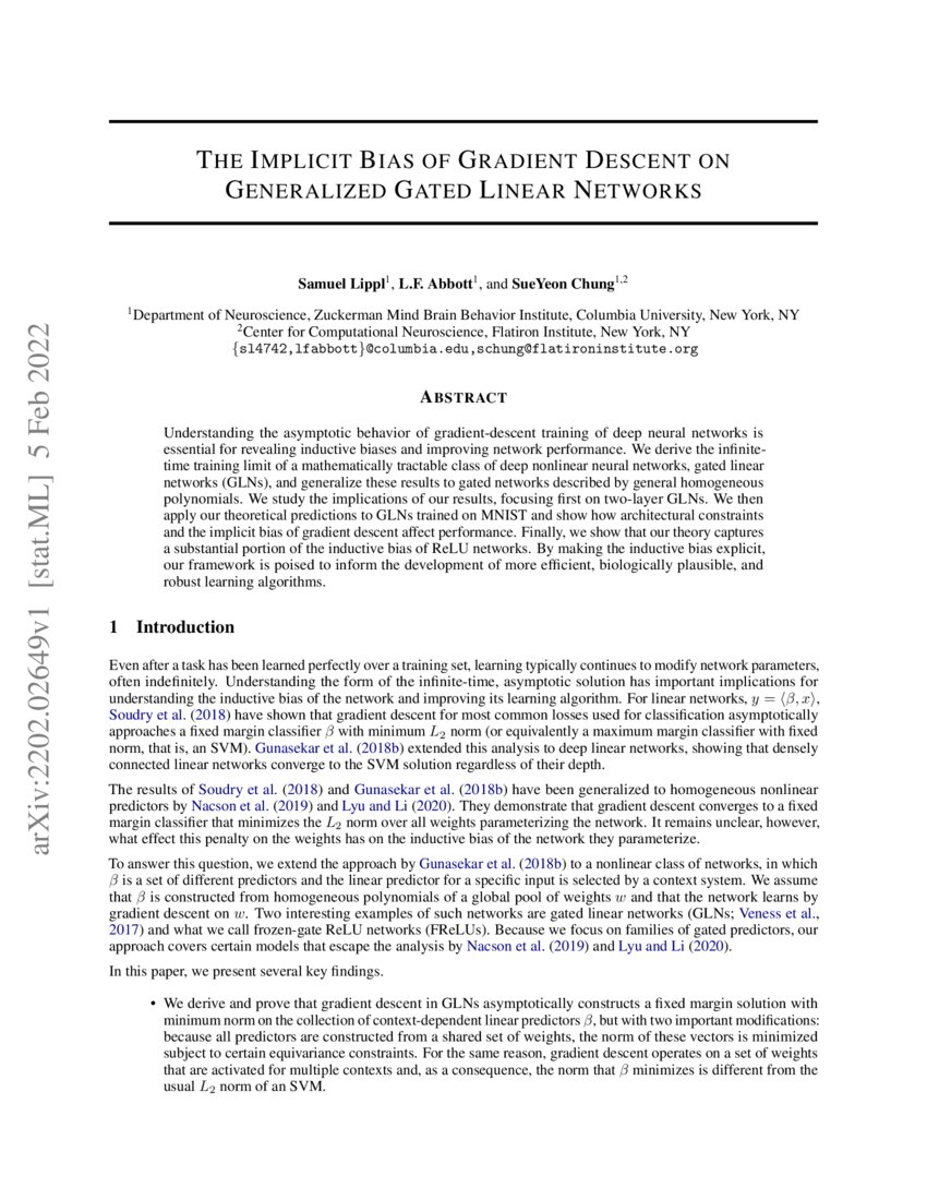 The Implicit Bias Of Gradient Descent On Generalized Gated Linear