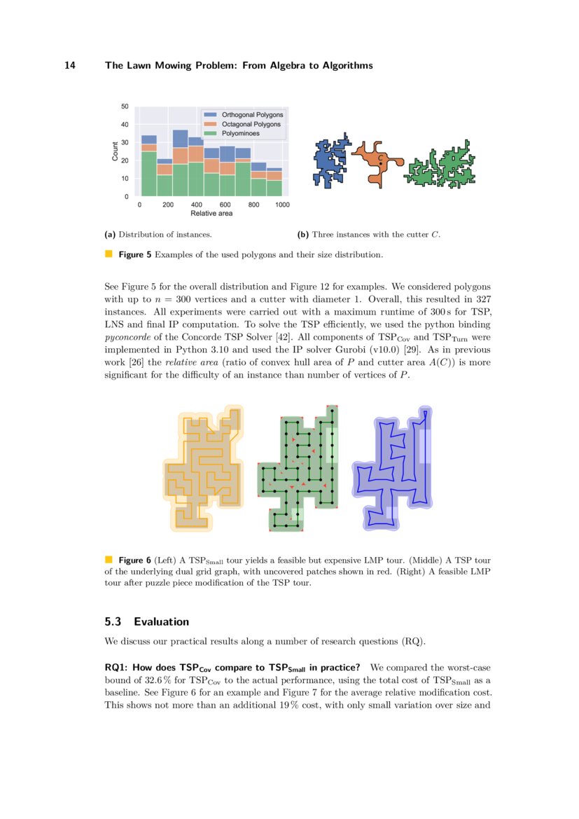 The Lawn Mowing Problem: From Algebra to Algorithms | DeepAI