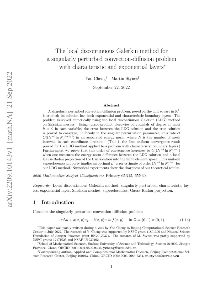 The Local Discontinuous Galerkin Method For A Singularly Perturbed Convection Diffusion Problem