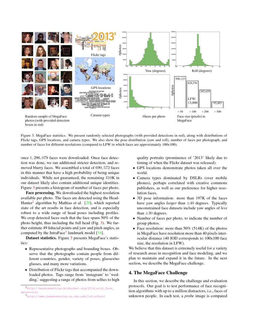The MegaFace Benchmark: 1 Million Faces for Recognition at Scale | DeepAI
