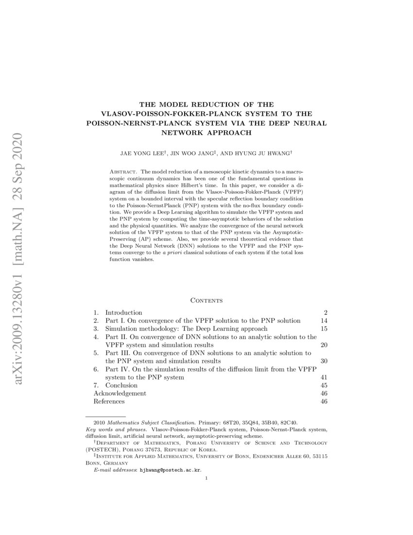 The model reduction of the Vlasov-Poisson-Fokker-Planck system to the ...
