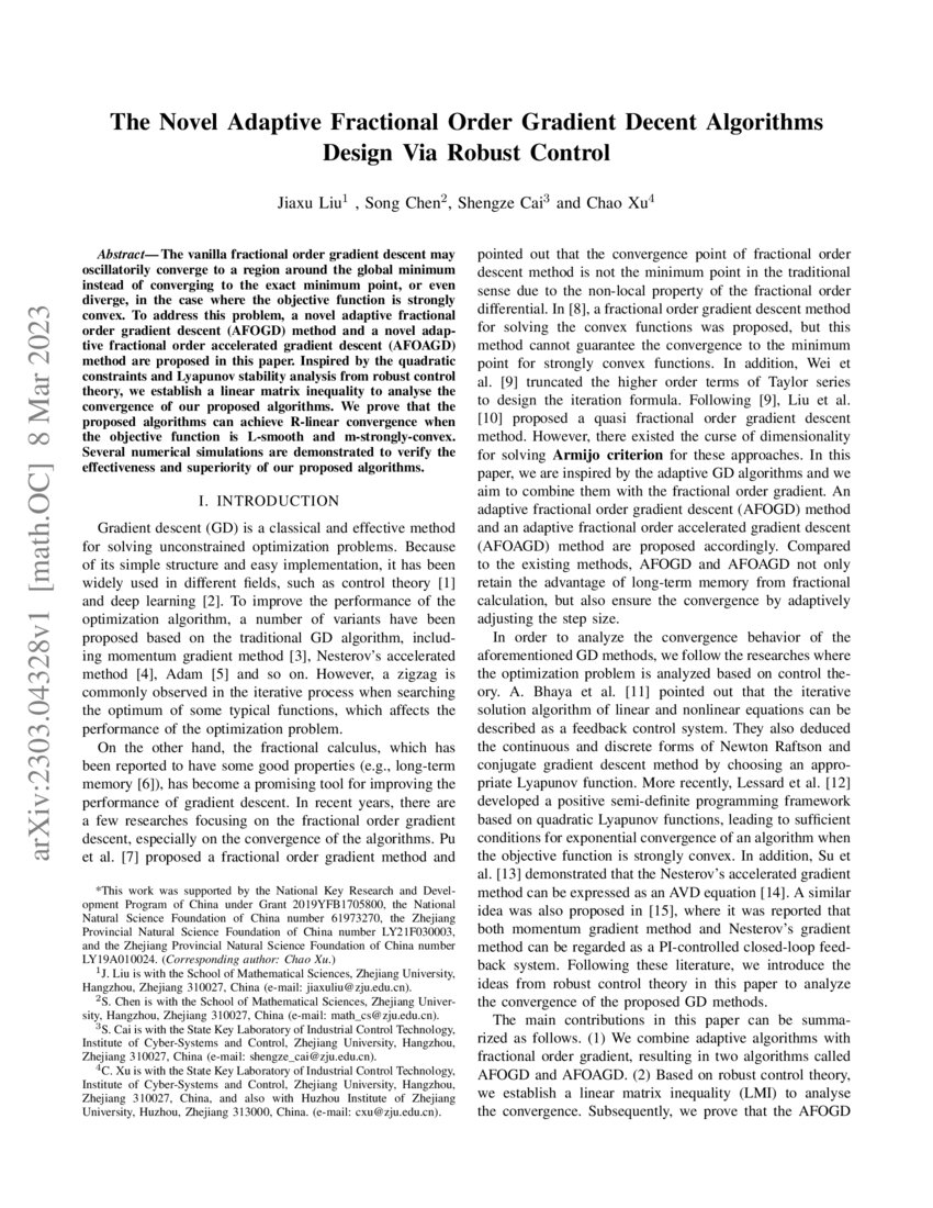 The Novel Adaptive Fractional Order Gradient Decent Algorithms Design 9128