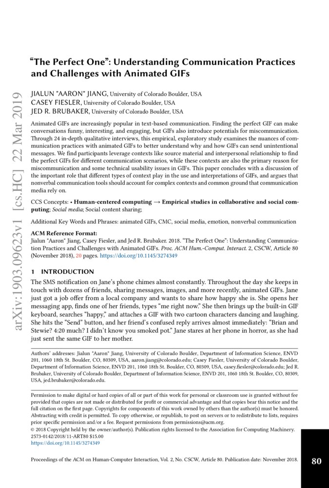 "The Perfect One": Understanding Communication Practices and Challenges ...