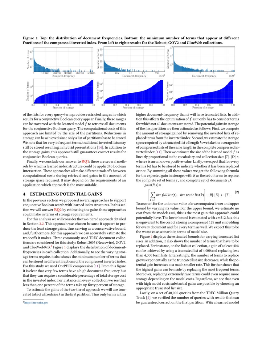 The Potential Of Learned Index Structures For Index Compression Deepai 