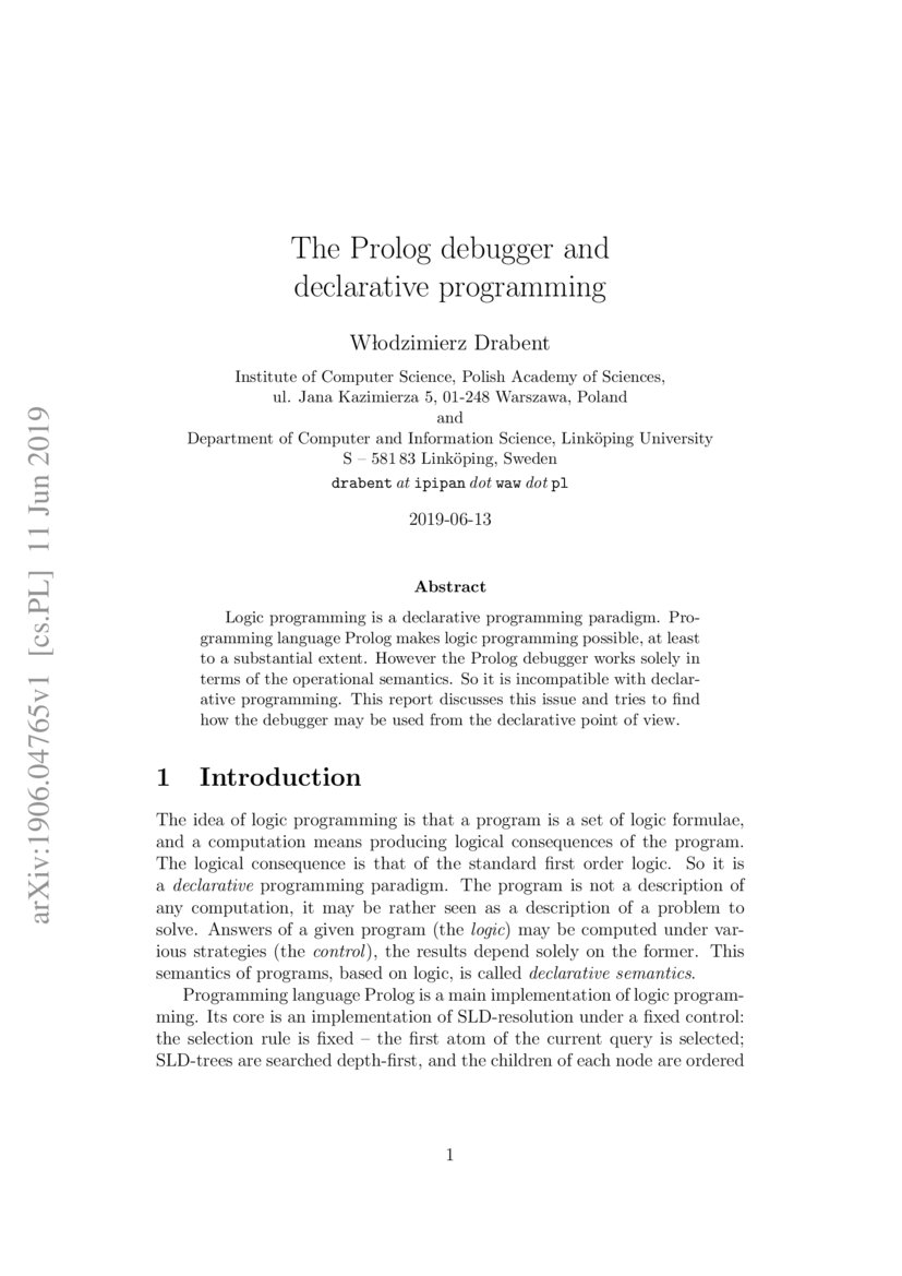 The Prolog Debugger And Declarative Programming Deepai 3885