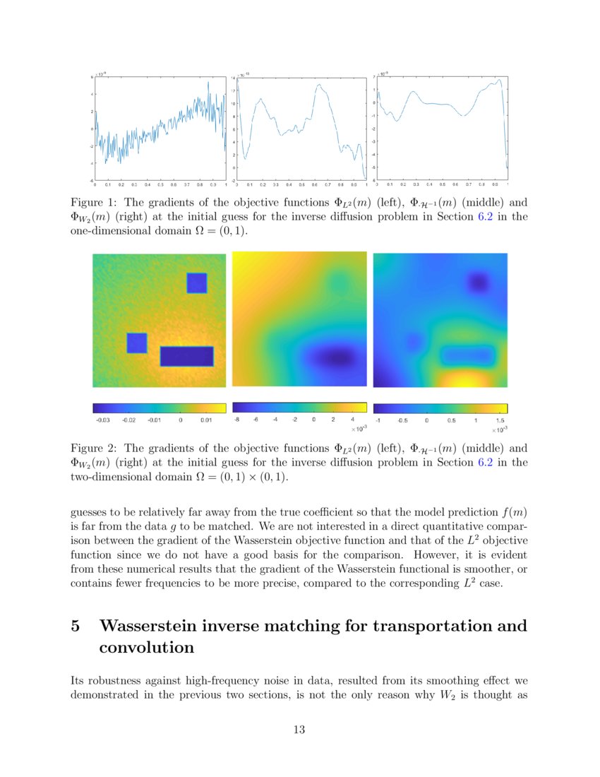 The quadratic Wasserstein metric for inverse data matching | DeepAI
