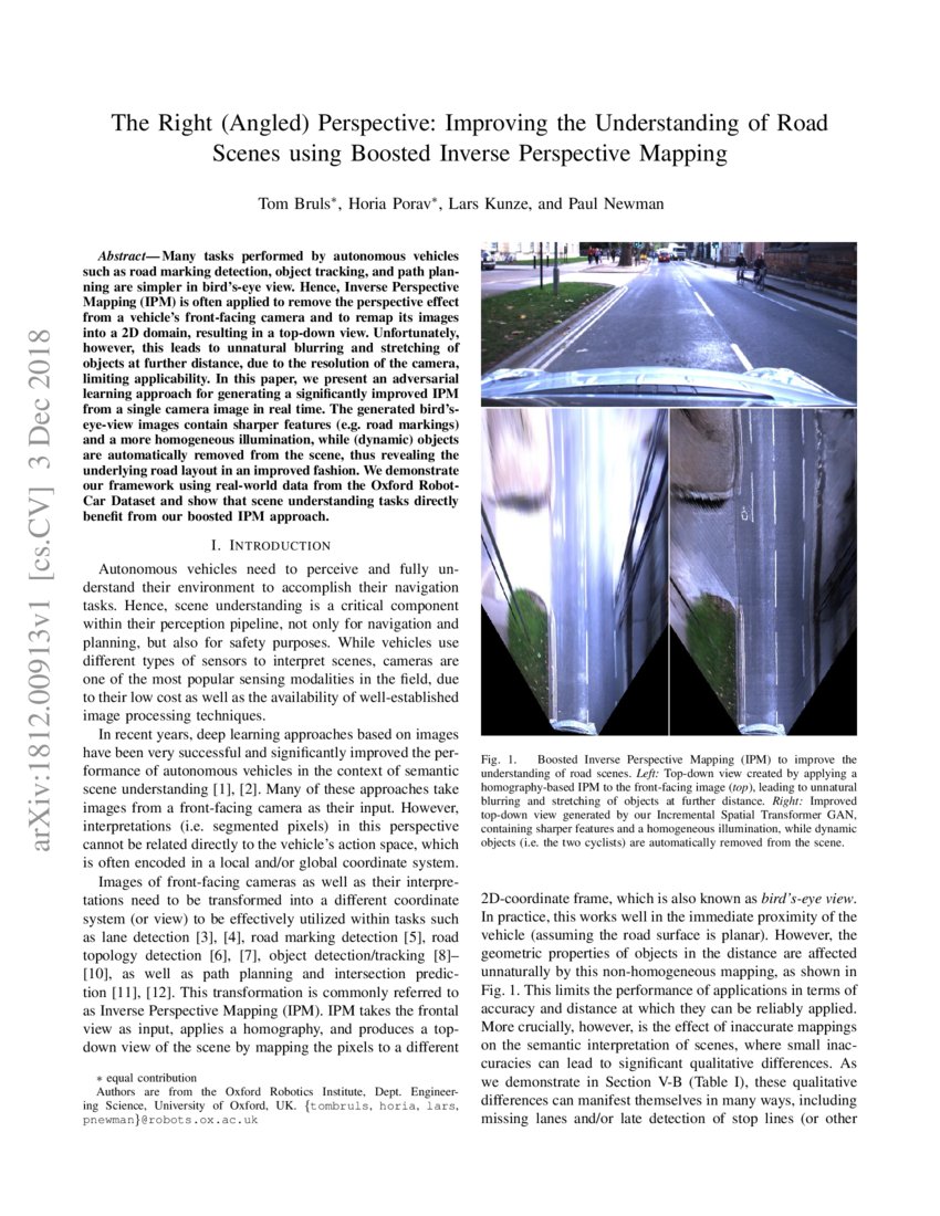 The Right (Angled) Perspective: Improving the Understanding of Road ...