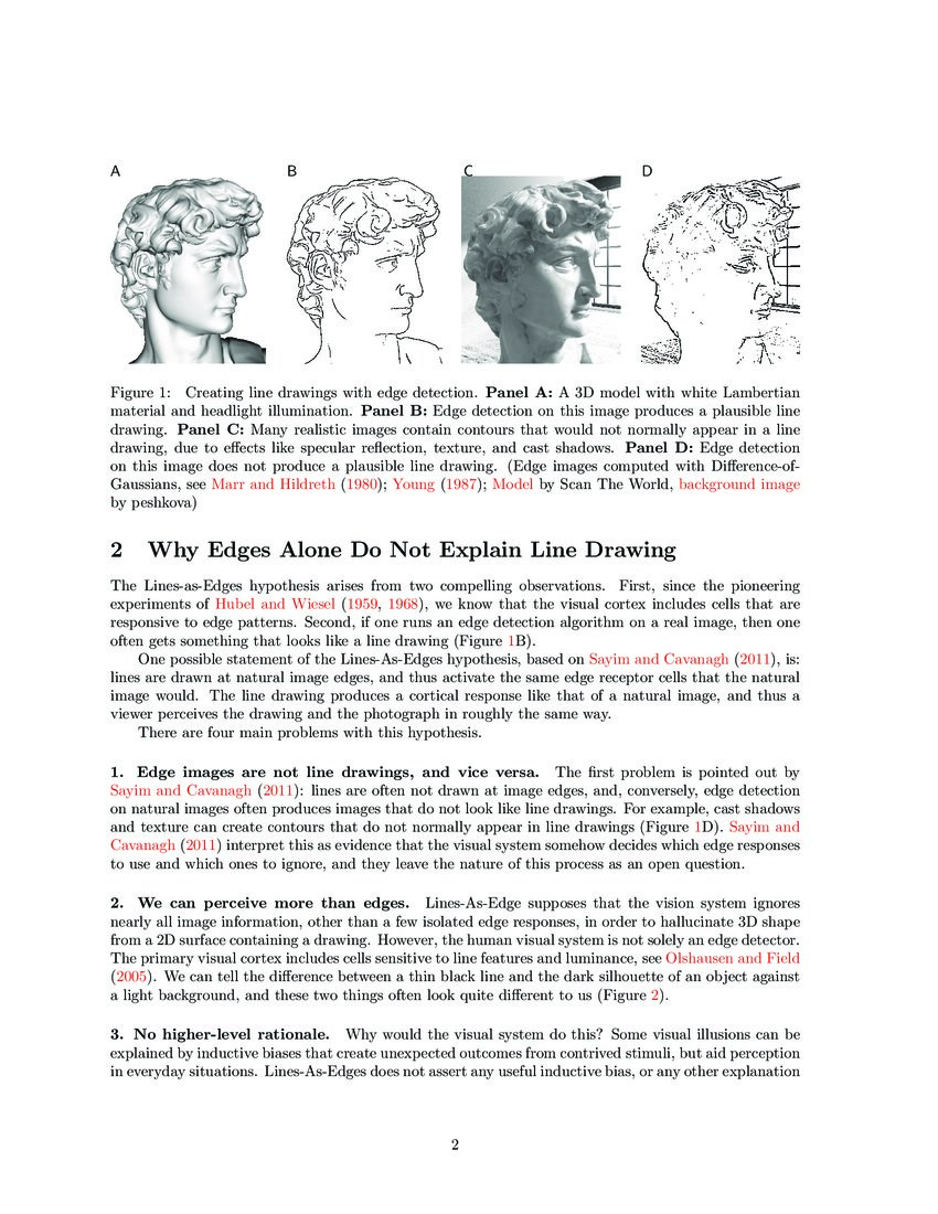 The Role of Edges in Line Drawing Perception | DeepAI