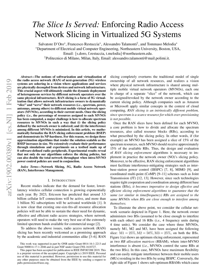 The Slice Is Served: Enforcing Radio Access Network Slicing in ...