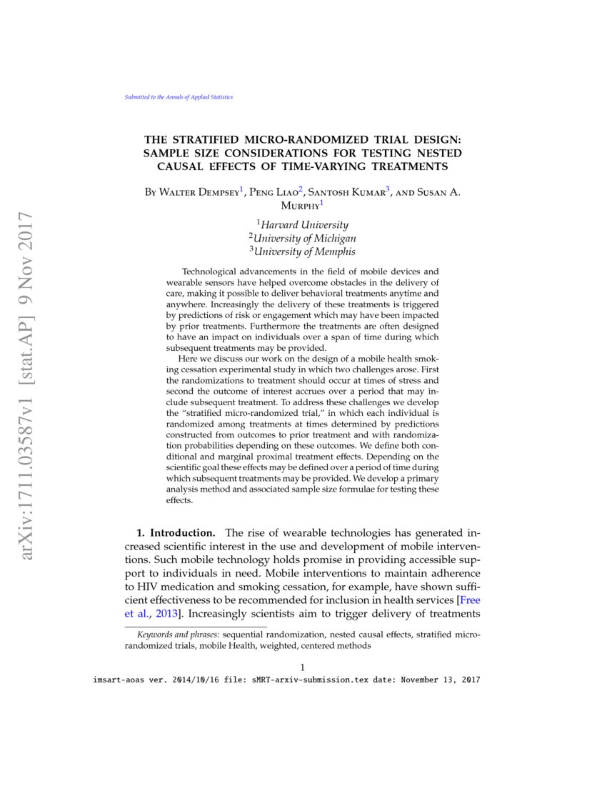 The stratified micro-randomized trial design: sample size ...