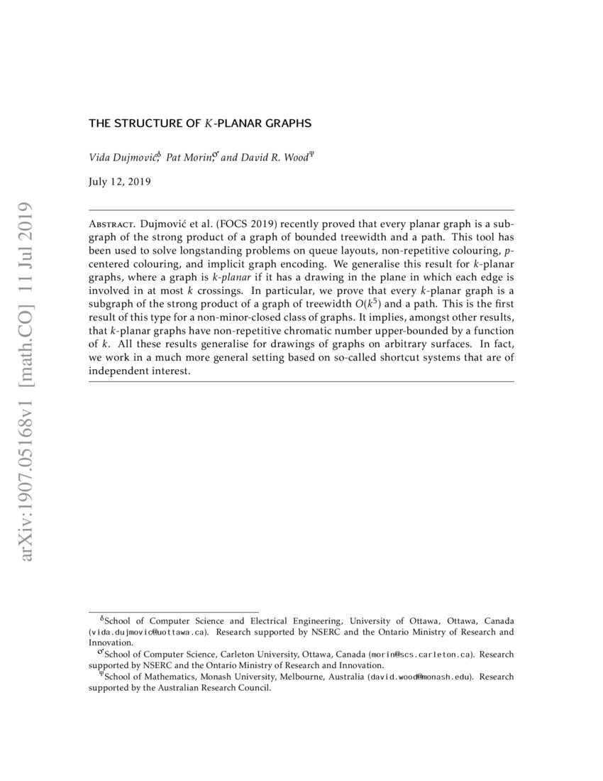 The structure of k-planar graphs | DeepAI