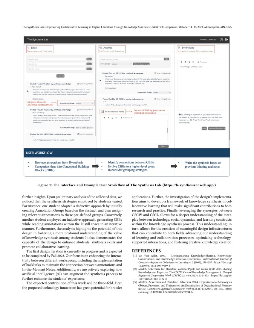 The Synthesis Lab: Empowering Collaborative Learning in Higher ...