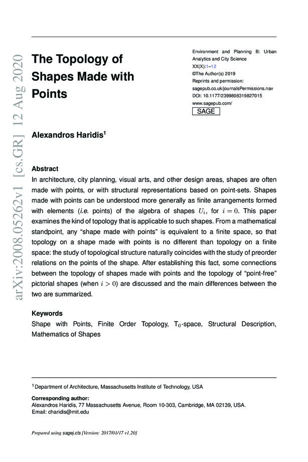 The Topology of Shapes Made with Points | DeepAI