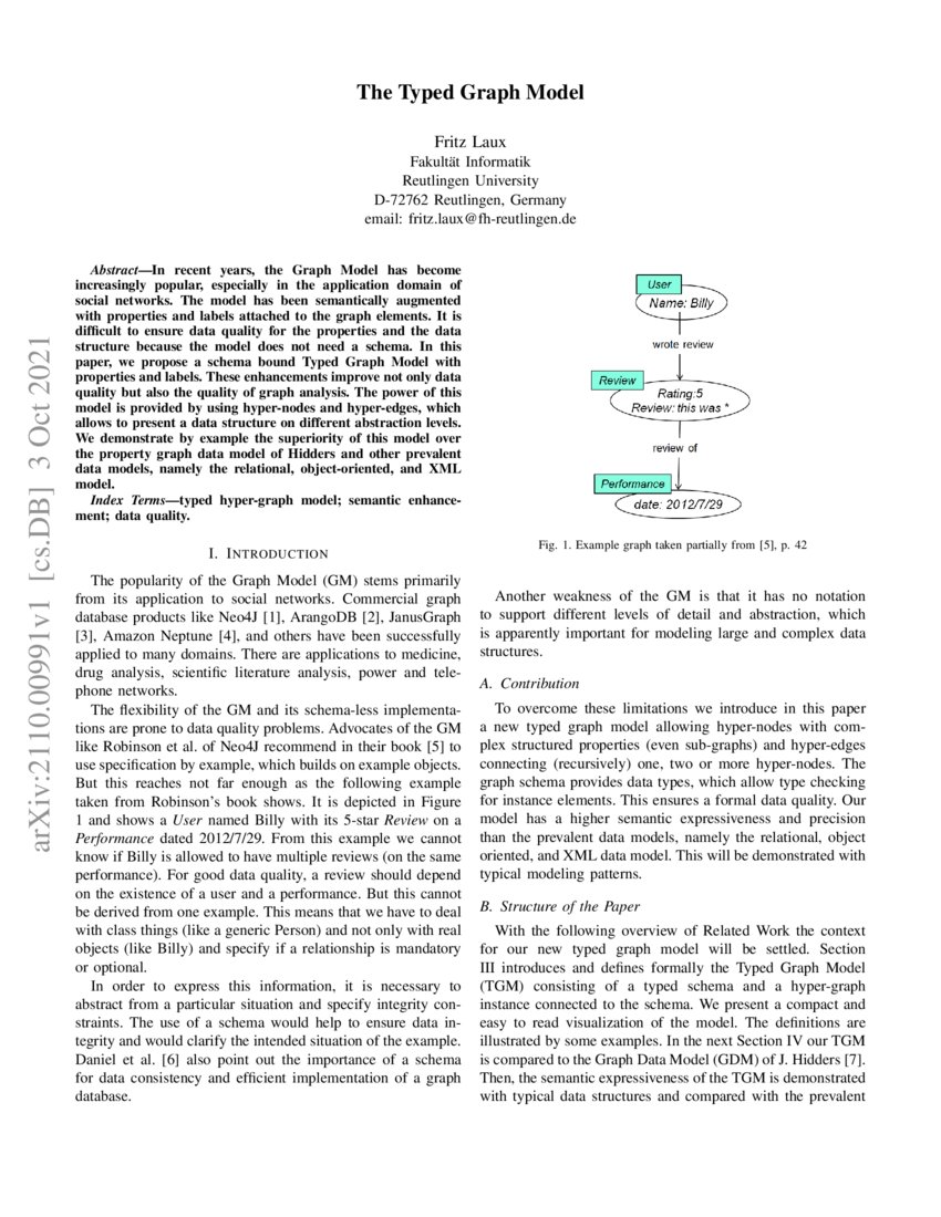 The Typed Graph Model | DeepAI