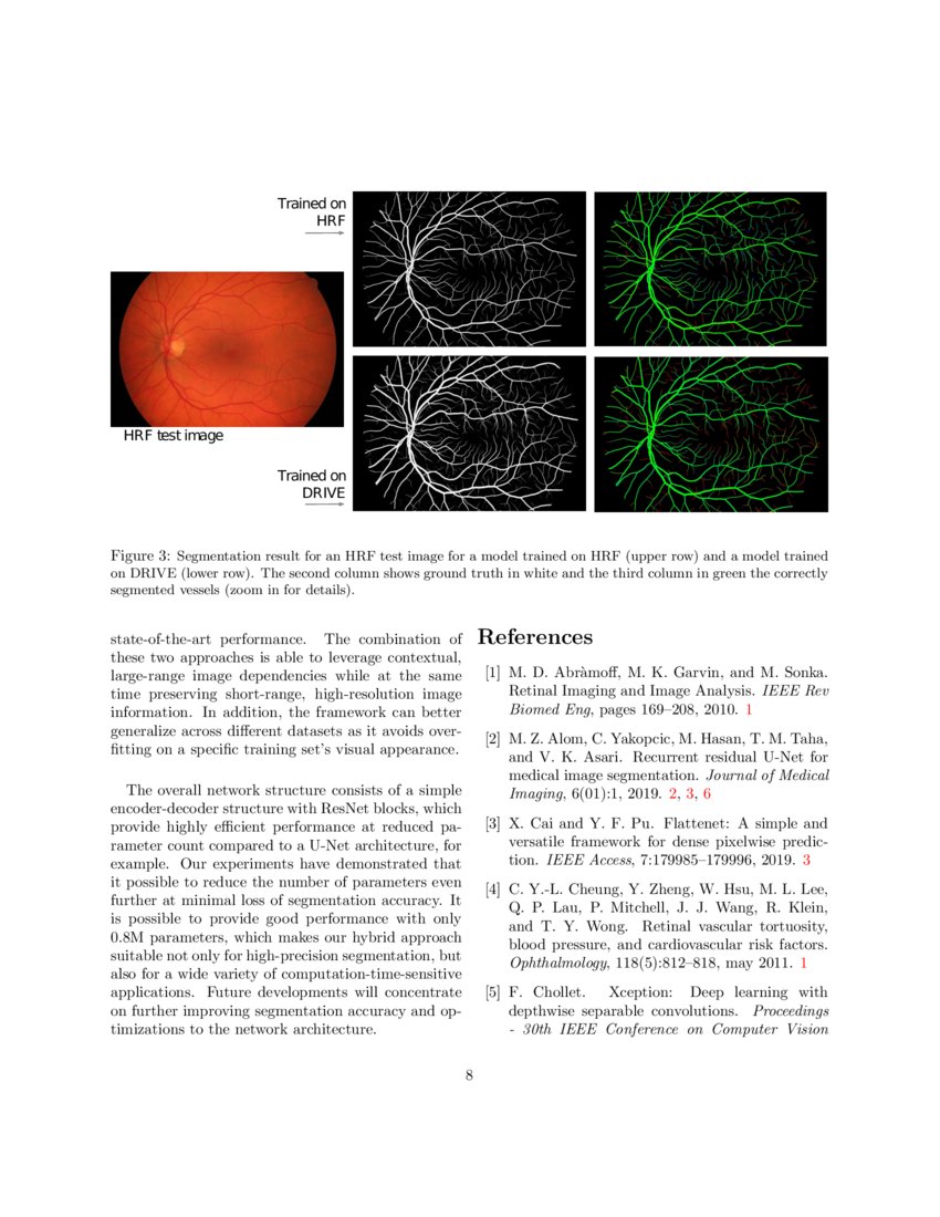 The Unreasonable Effectiveness Of Encoder Decoder Networks For Retinal Vessel Segmentation Deepai