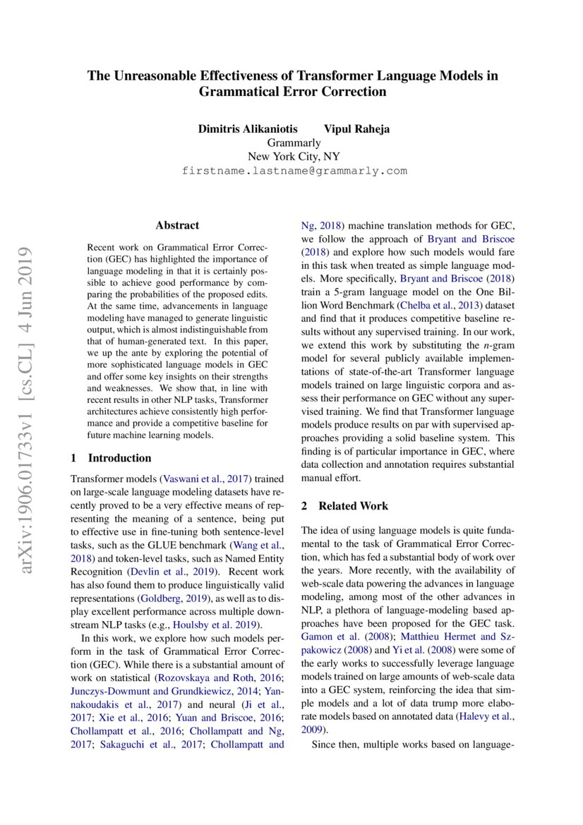 The Unreasonable Effectiveness of Transformer Language Models in ... The Unreasonable Effectiveness of Transformer Language Models in ...