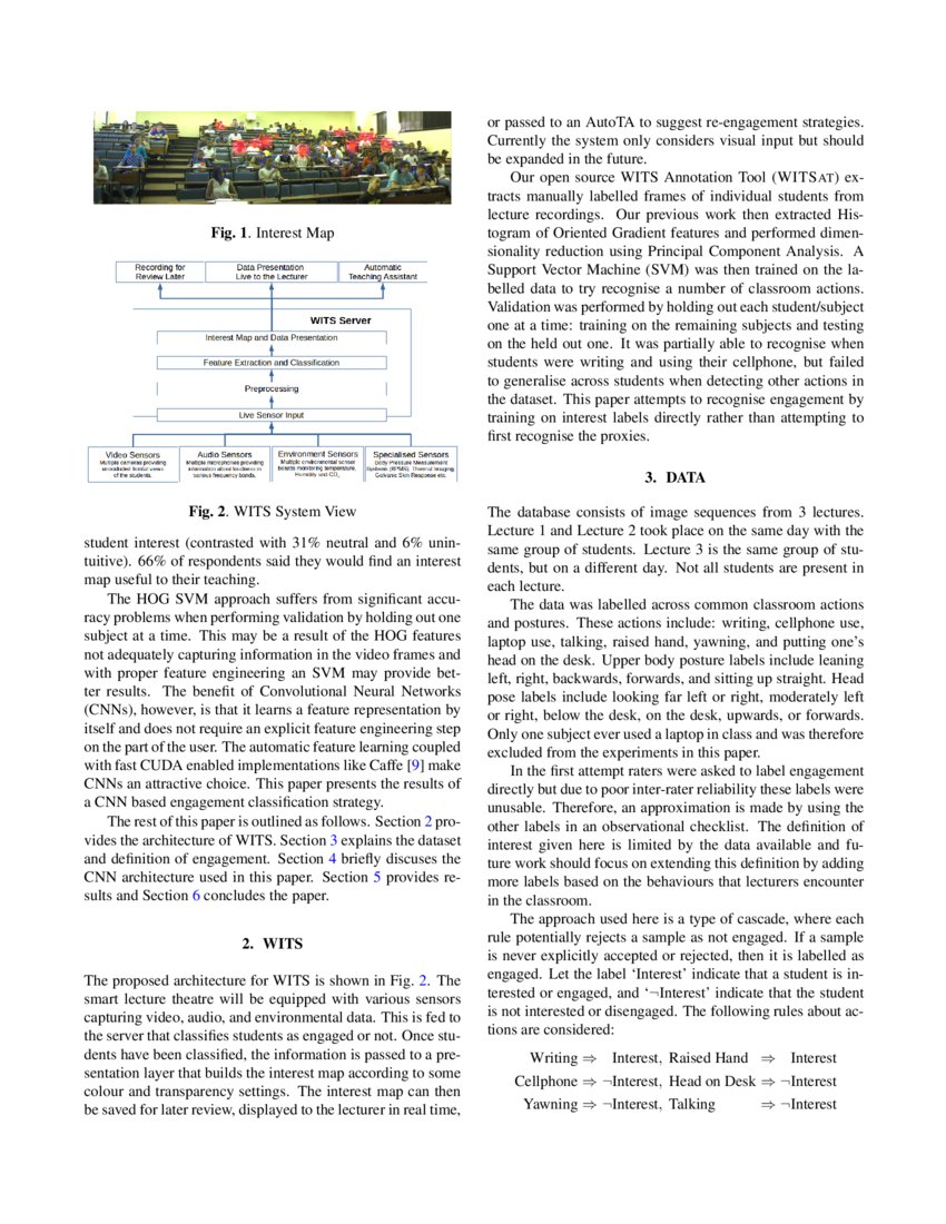 The Wits Intelligent Teaching System: Detecting Student Engagement ...