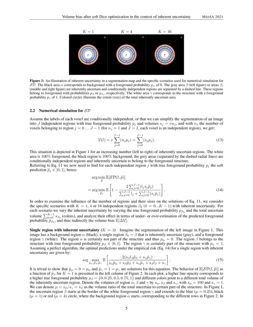 Theoretical analysis and experimental validation of volume bias of soft ...