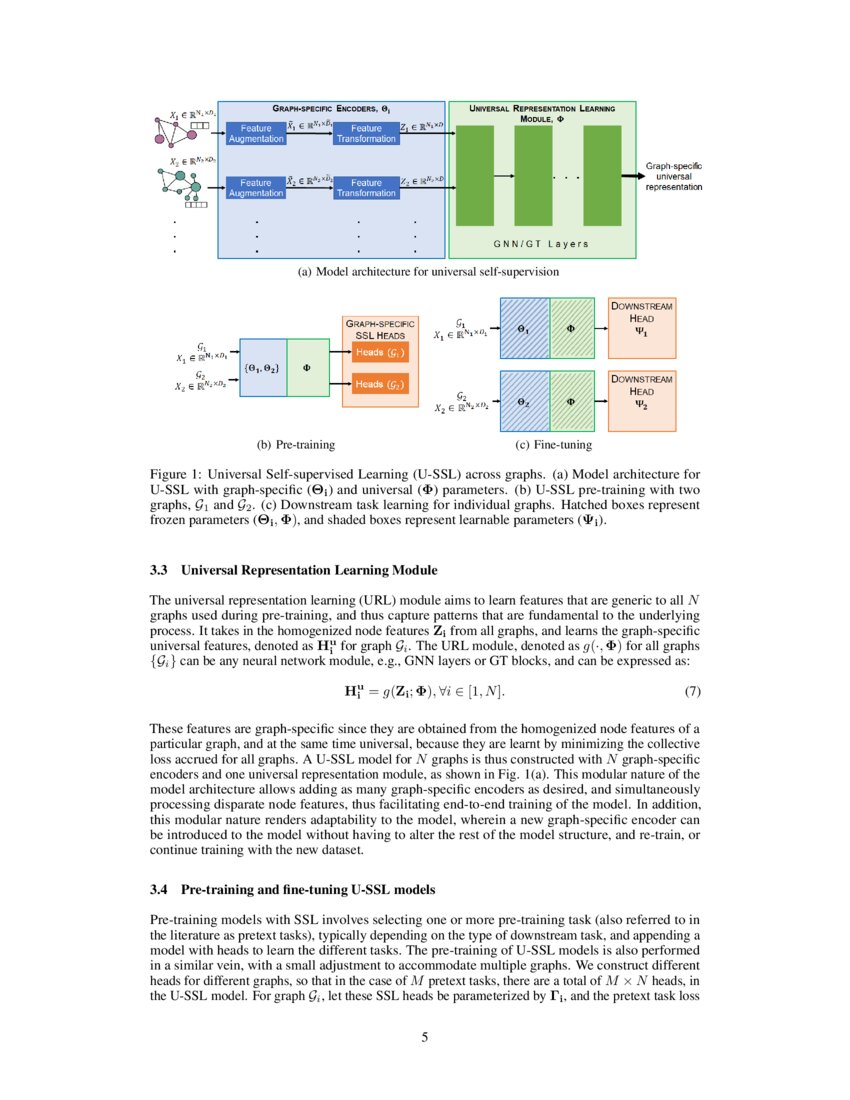 There is more to graphs than meets the eye: Learning universal features ...