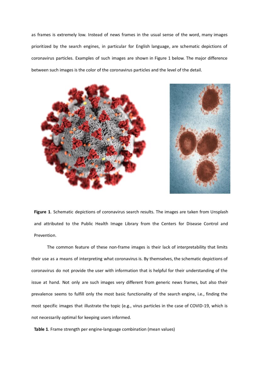 This is what a pandemic looks like: Visual framing of COVID-19 on ...