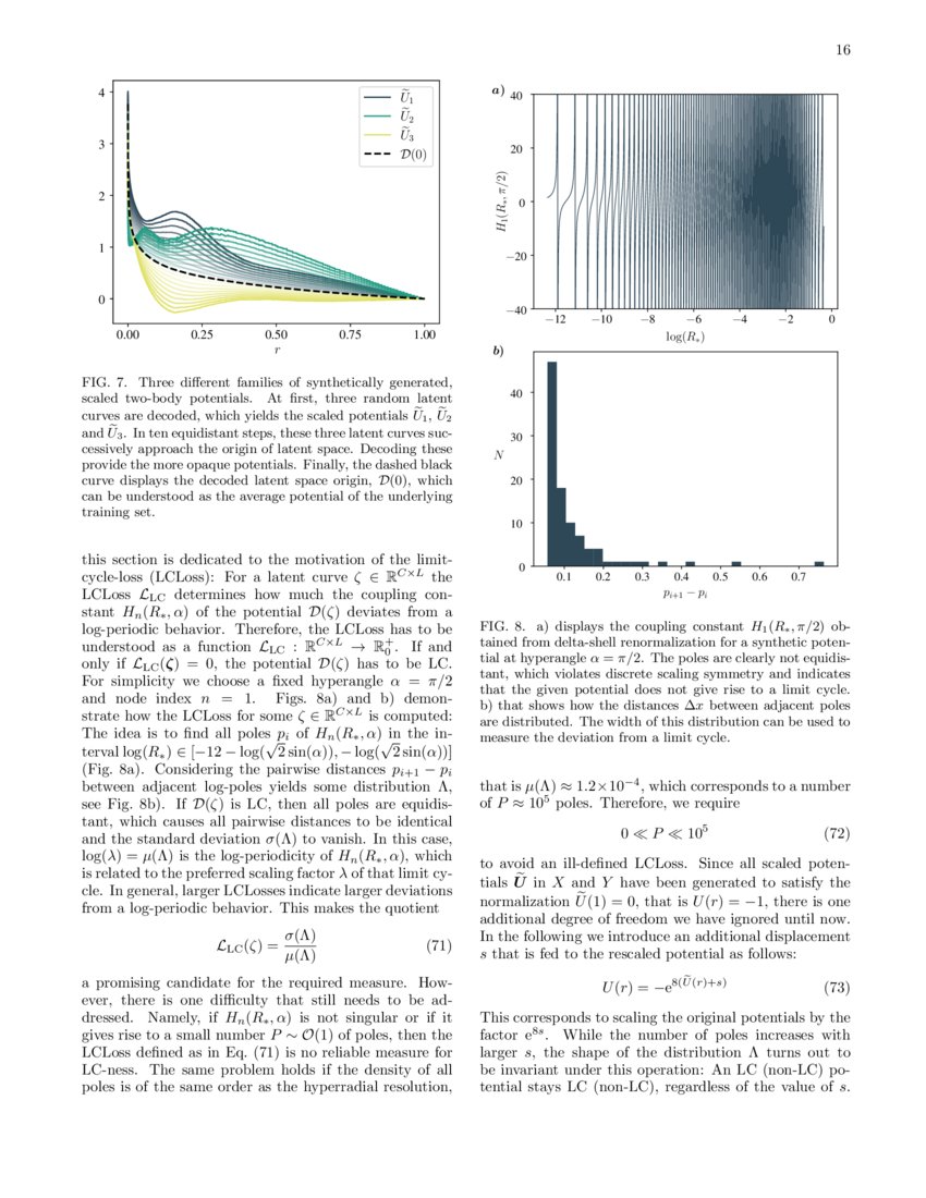 Three-body renormalization group limit cycles based on unsupervised ...