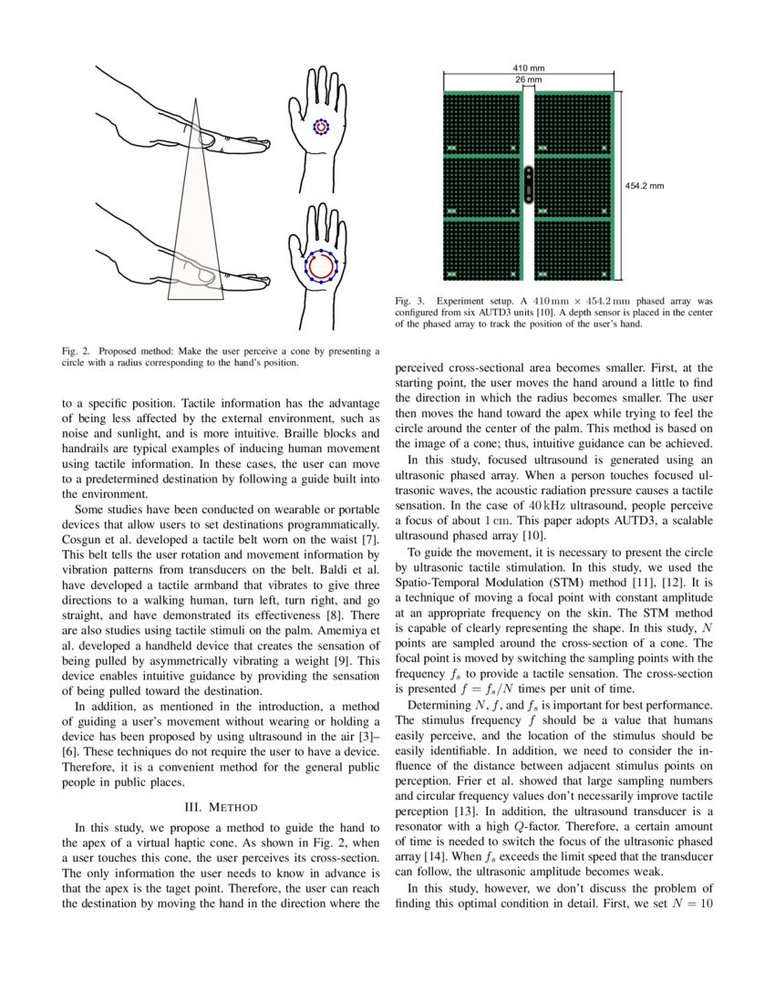Three-dimensional hand guidance by midair haptic display | DeepAI