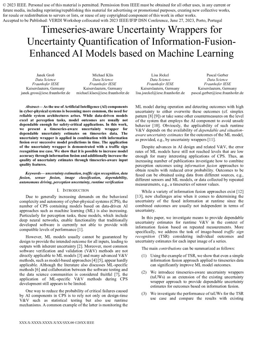 Timeseries-aware Uncertainty Wrappers for Uncertainty Quantification of Information-Fusion ...