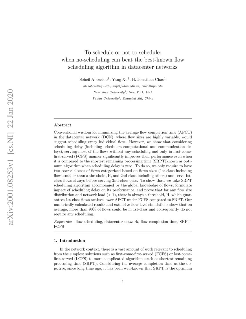 To schedule or not to schedule: when no-scheduling can beat the best ...