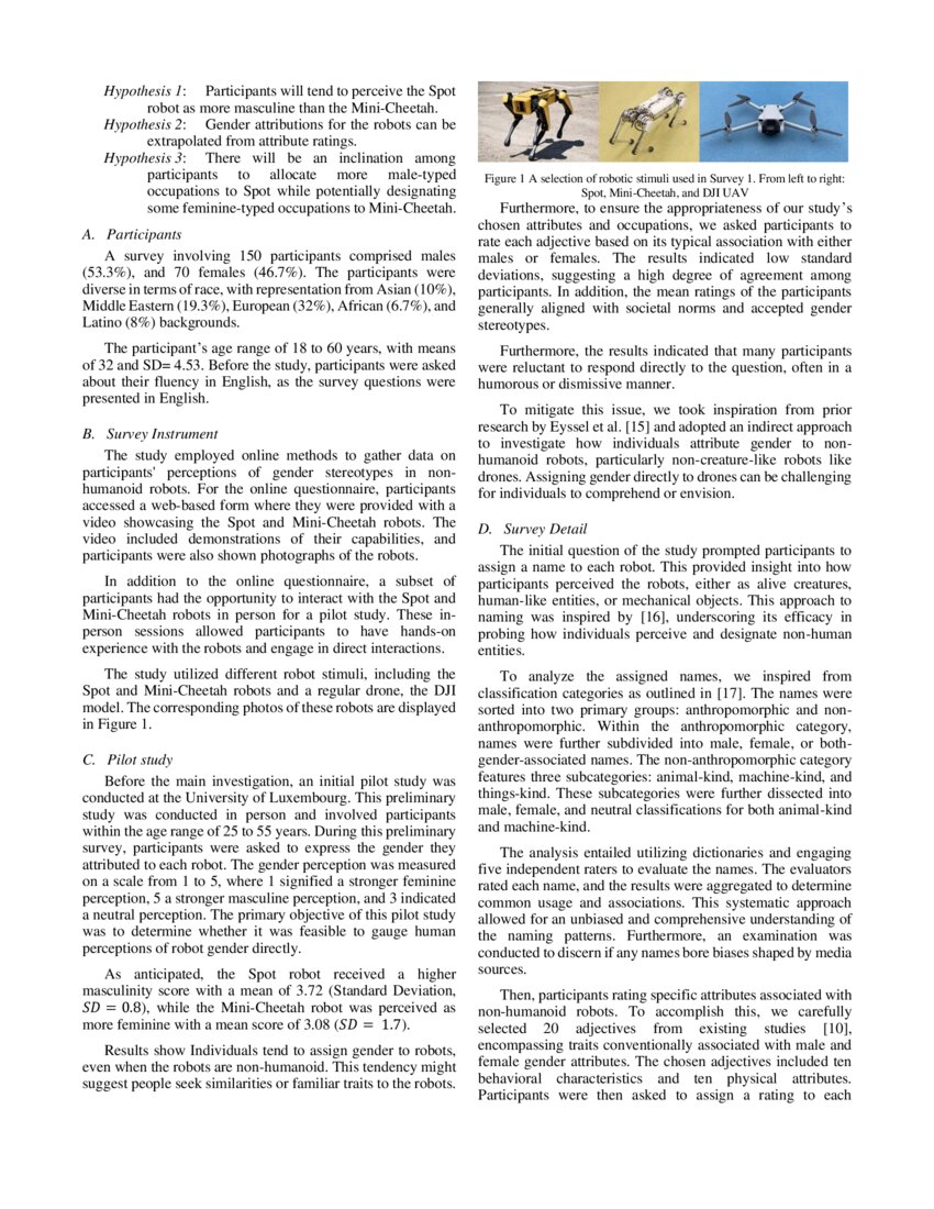 To The Effects of Anthropomorphic Cues on Human Perception of Non-Human ...