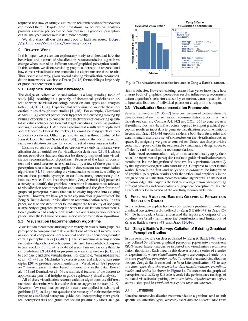 Too Many Cooks: Exploring How Graphical Perception Studies Influence ...
