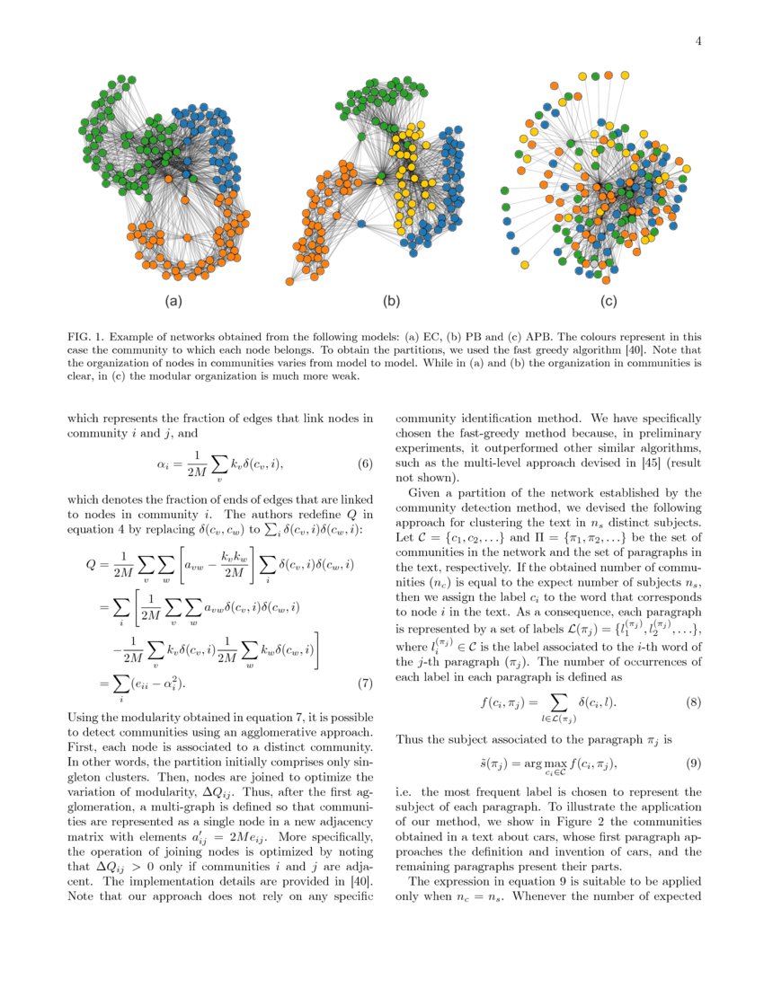 Topic segmentation via community detection in complex networks | DeepAI