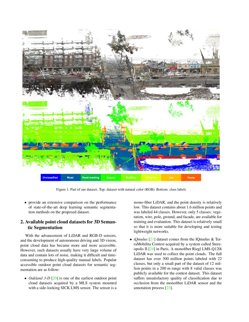Toronto-3D: A Large-scale Mobile LiDAR Dataset for Semantic ...