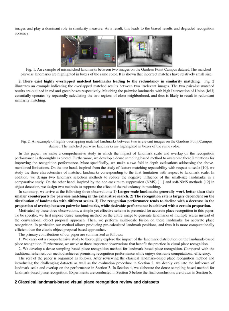 Towards A Deep Insight into Landmark-based Visual Place Recognition: Methodology and Practice ...