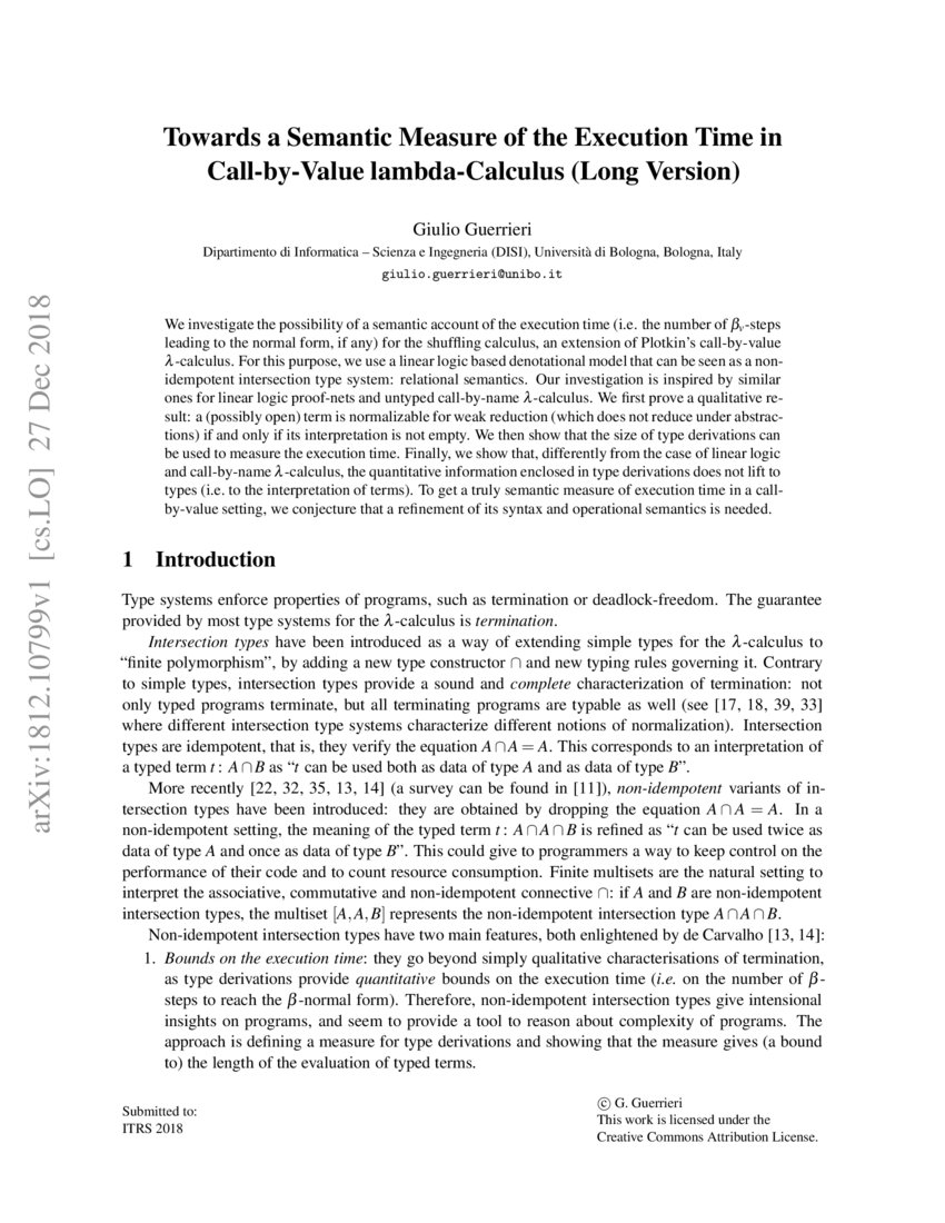 Towards A Semantic Measure Of The Execution Time In Call By Value Lambda Calculus Long Version