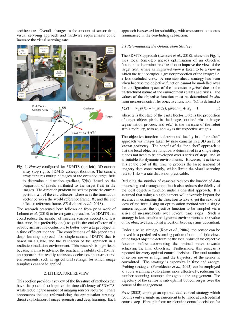 Towards Active Robotic Vision in Agriculture: A Deep Learning Approach to Visual Servoing in ...