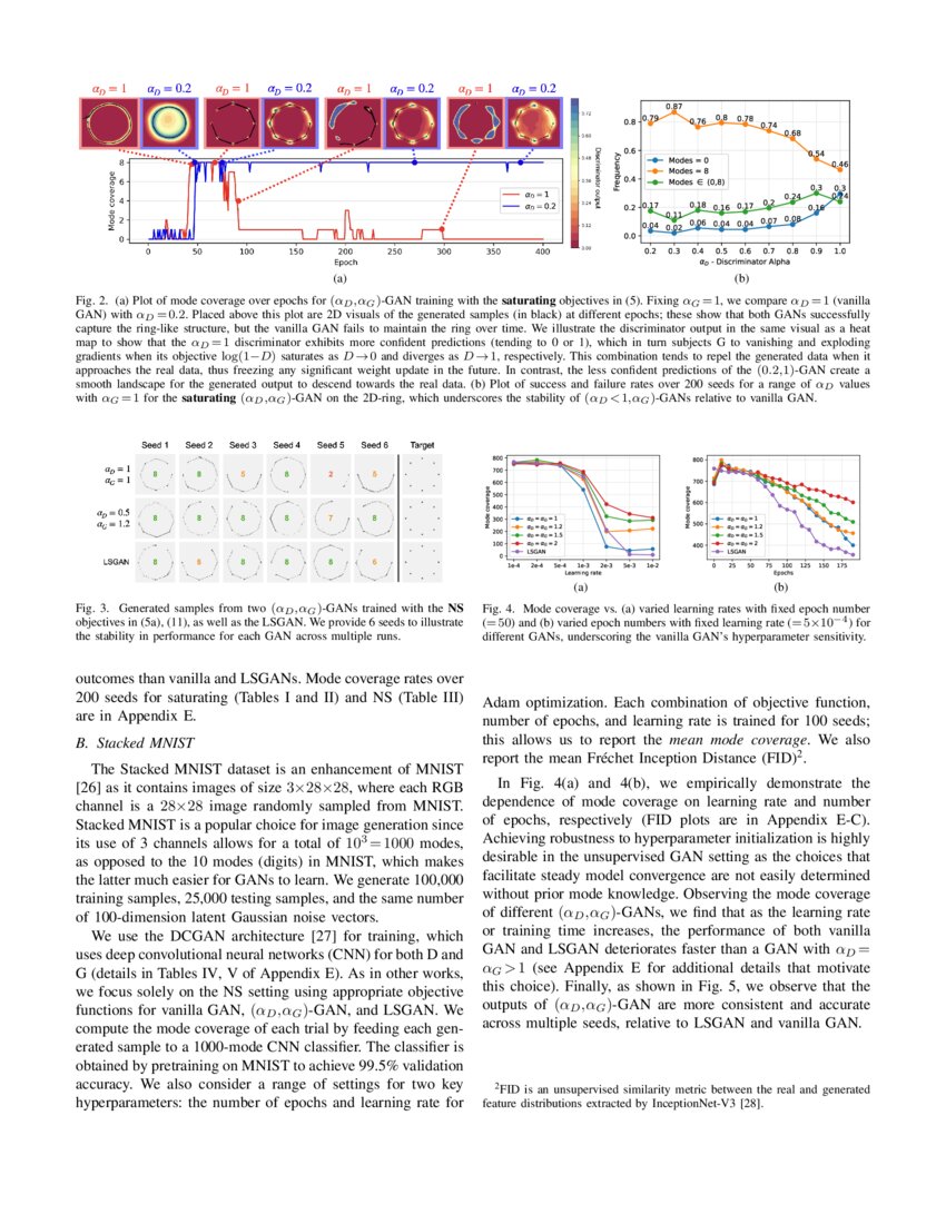 Towards Addressing GAN Training Instabilities: Dual-objective GANs with Tunable Parameters | DeepAI