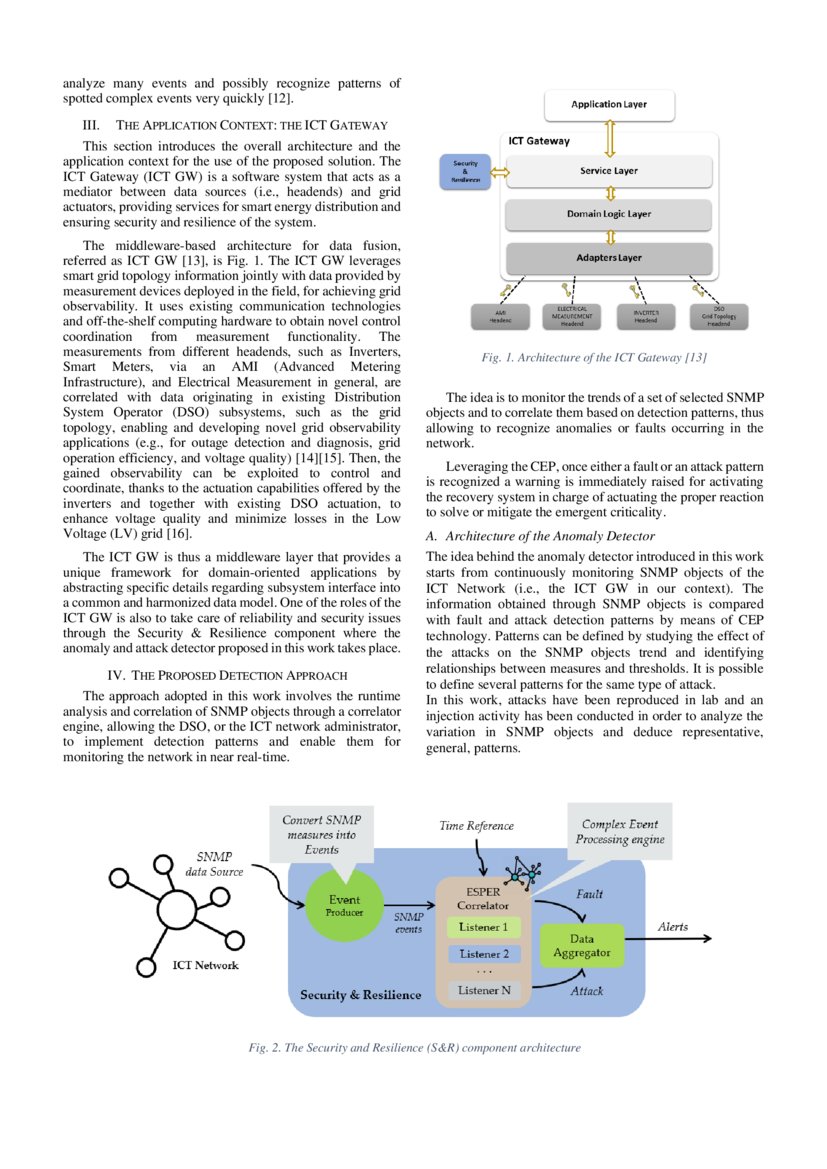 Towards Anomaly Detection In Smart Grids By Combining Complex Events Processing And Snmp Objects