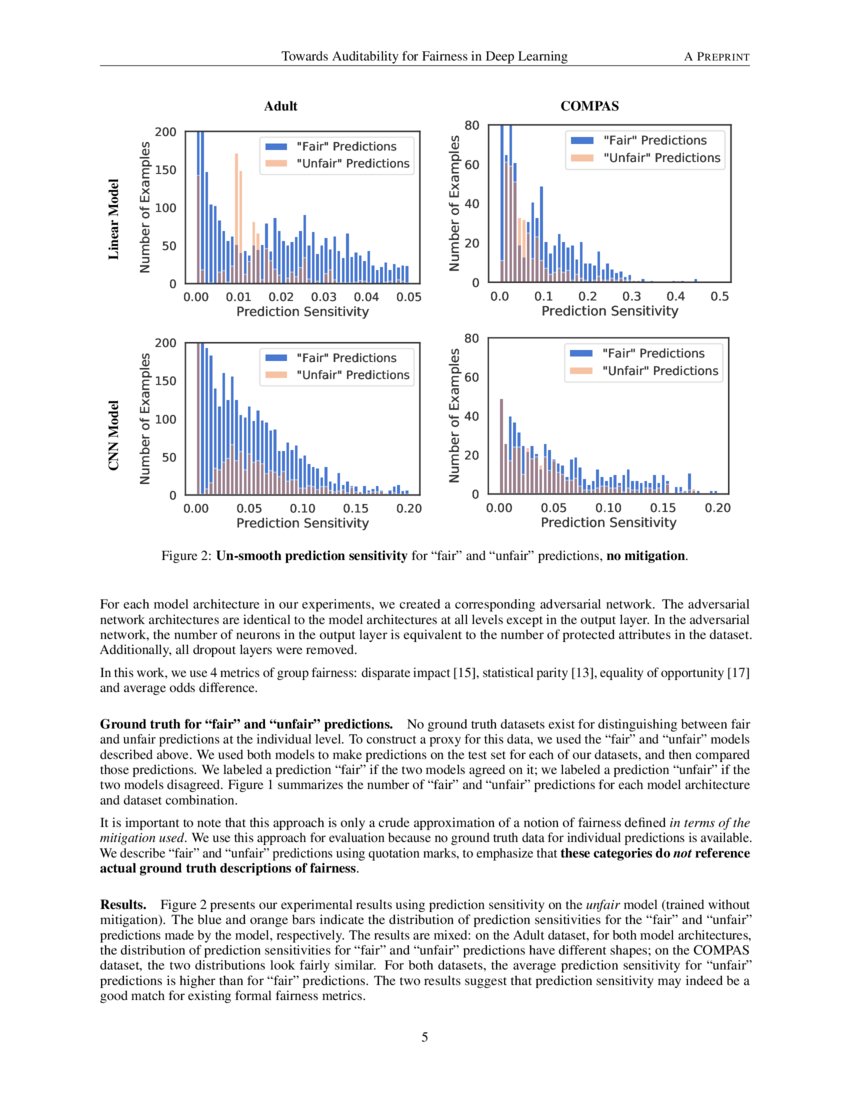Towards Auditability for Fairness in Deep Learning | DeepAI