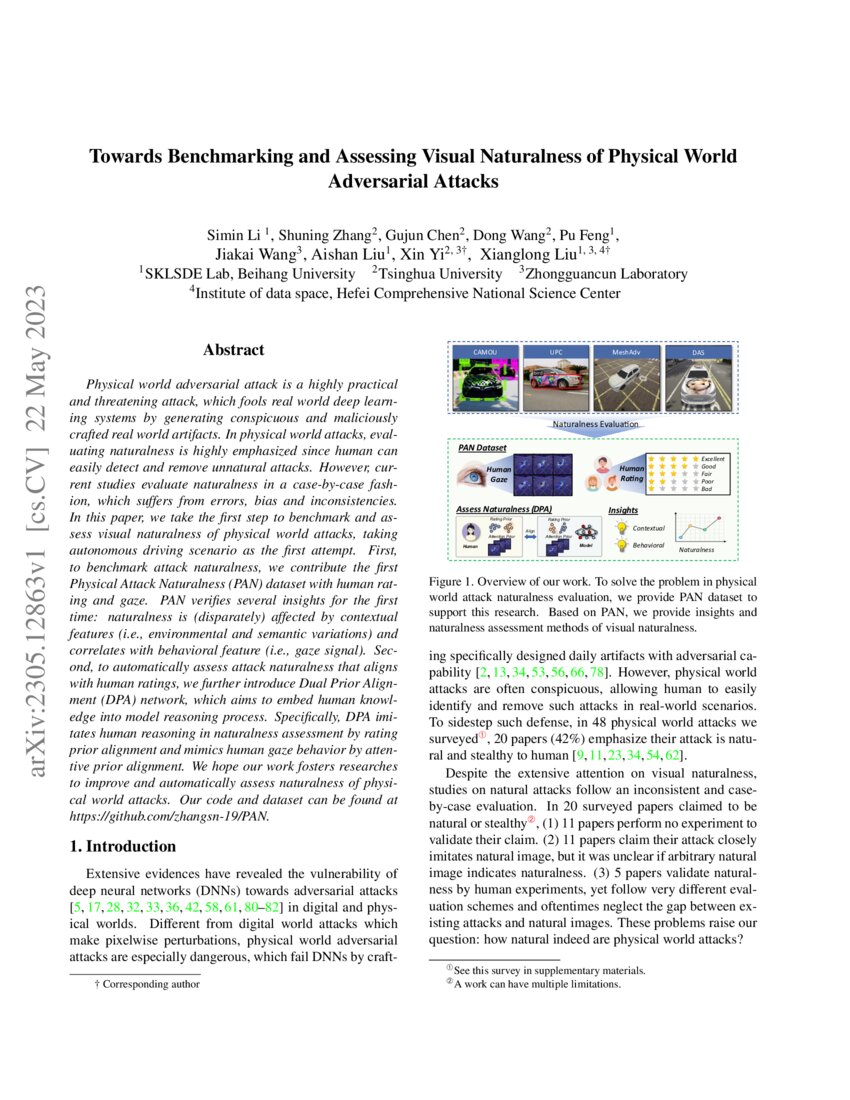 Towards Benchmarking And Assessing Visual Naturalness Of Physical World Adversarial Attacks Deepai