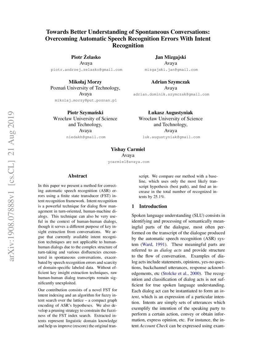 Towards Better Understanding Of Spontaneous Conversations Overcoming Automatic Speech