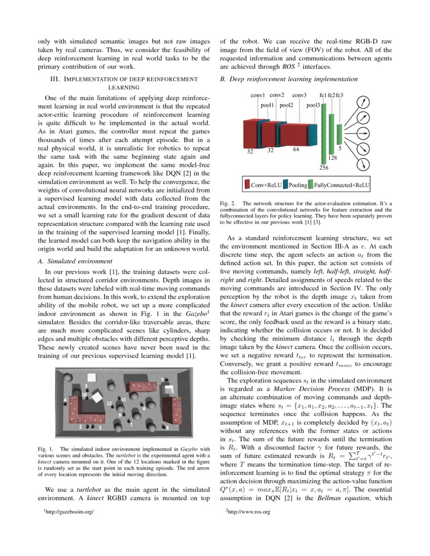Towards Cognitive Exploration Through Deep Reinforcement Learning For Mobile Robots Deepai