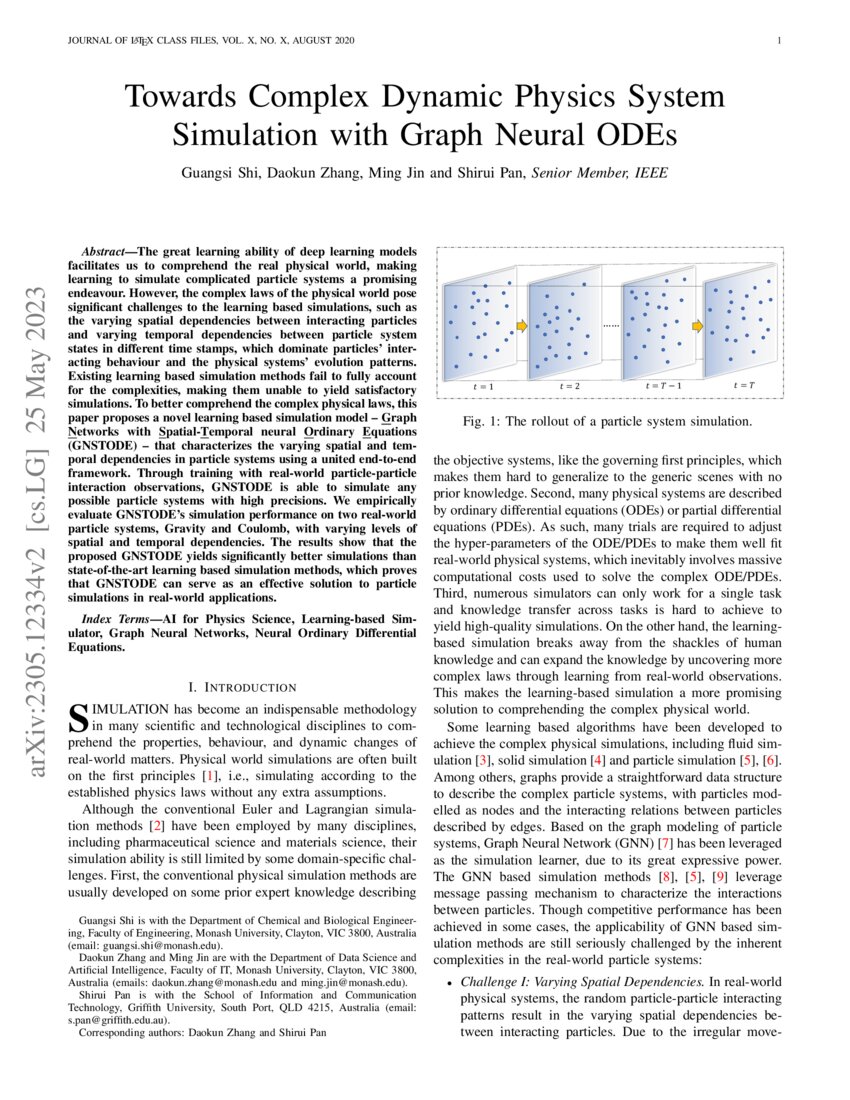 Towards Complex Dynamic Physics System Simulation With Graph Neural