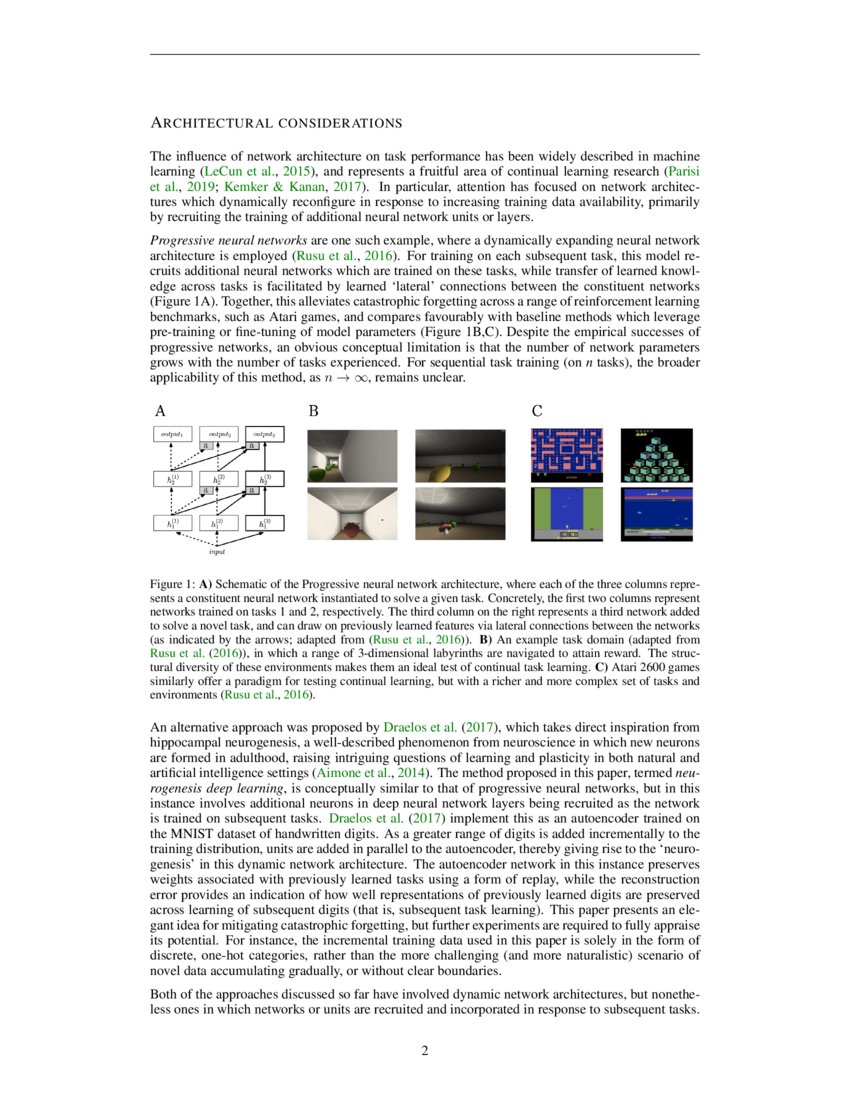Towards continual task learning in artificial neural networks: current approaches and insights ...